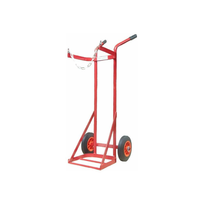 Single Gas CylinderTrolley With Solid Wheels - BWS Ltd