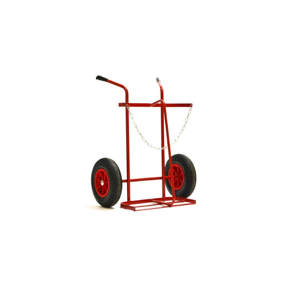 Heavy Duty Large Gas Welding Trolley With Pneumatic Wheels - BWS Ltd