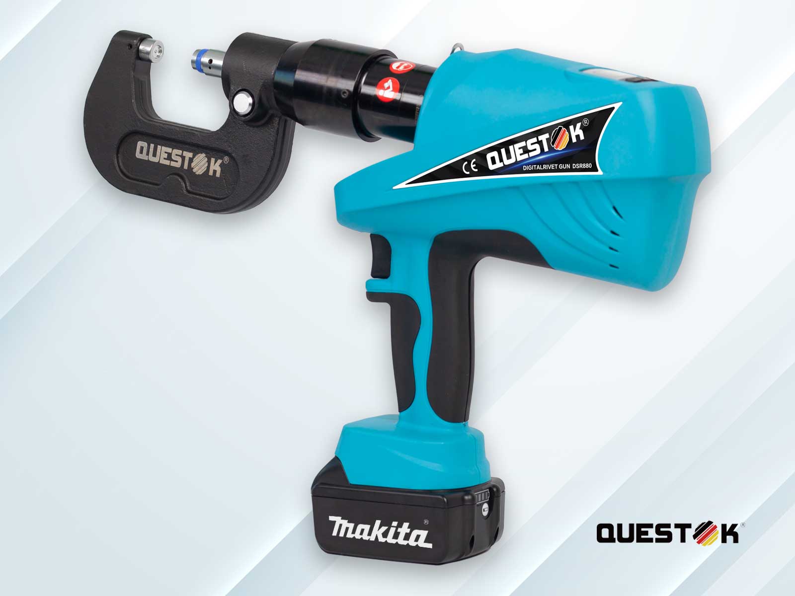 Questok DSR880 Jaguar Approved Digital SPR Rivet Tool - BWS Ltd