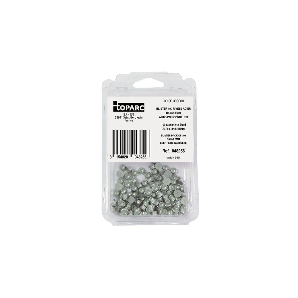 100 Self Piercing Rivets Rivets Steel Ø5.3x6.0mm – BWS Ltd