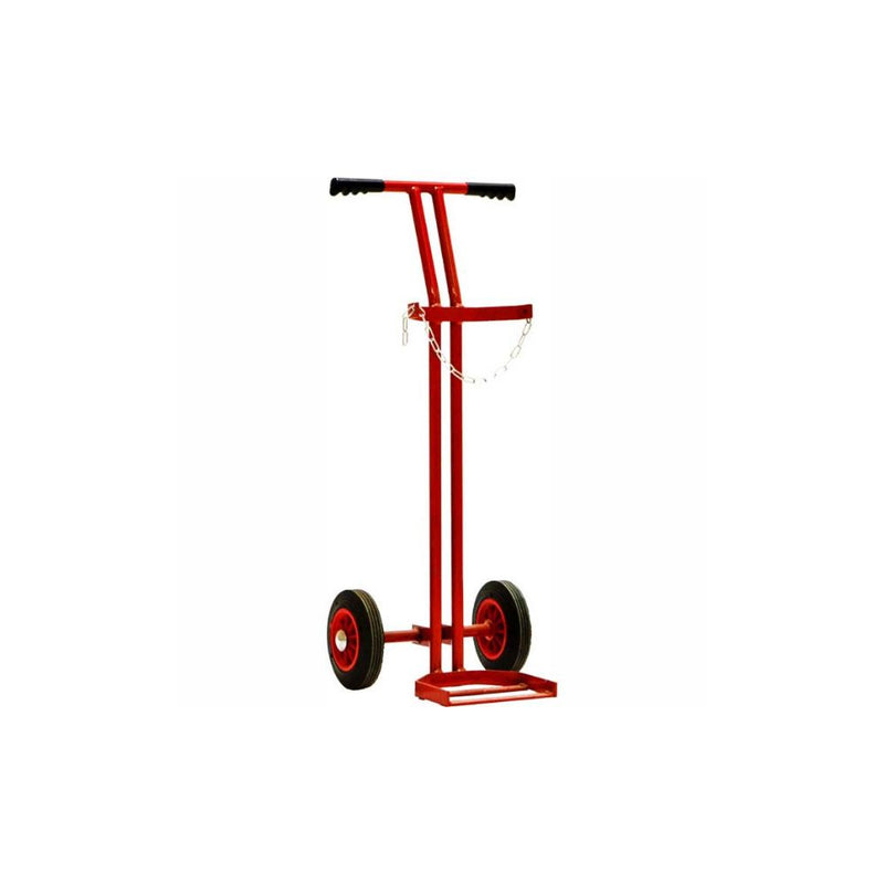 Single Gas CylinderTrolley With Solid Wheels - BWS Ltd