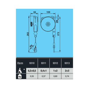 TECNA Retractor Balancers 1-8Kg | BWS Ltd