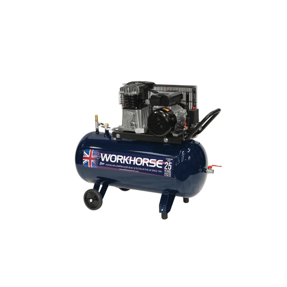 Workhorse Air Compressor 3HP 100L - BWS Ltd