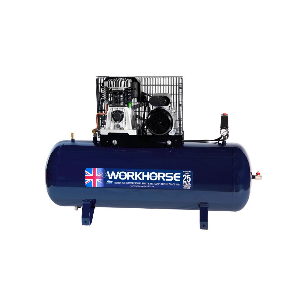 Workhorse Air Compressor 4HP 200L 230V - BWS Ltd